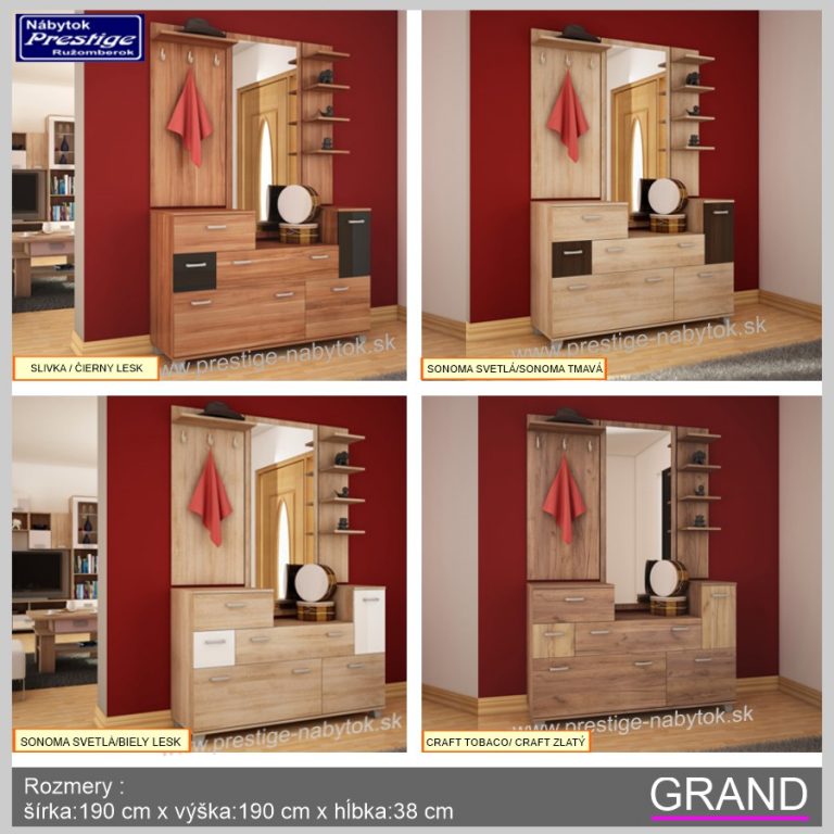 GRAND predsieň - Nábytok Prestige , E-shop